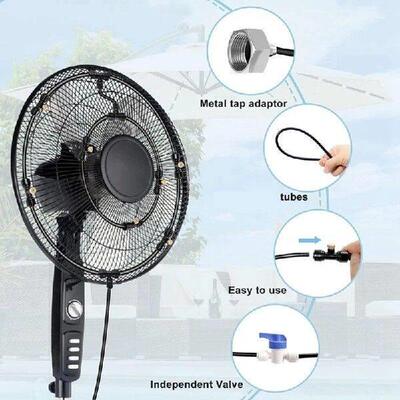BAAR-Fan Misting Kit For Outside Patio,Water Misters For