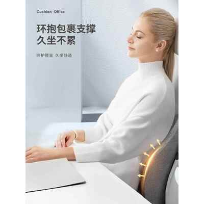 Ppw脊柱支撑垫腰支撑腰支撑办公座腰枕孕妇椅垫汽车久坐腰支撑