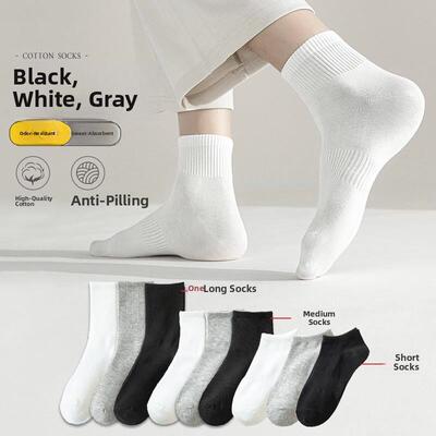 10 pairs of men women MoChuan sock socks black light cotton