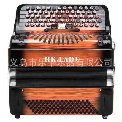 HK·LADE69键96贝斯键钮式喷漆变音专业巴扬手风琴初学者成人练习