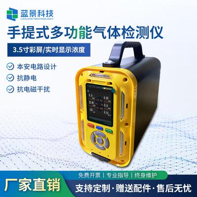 便携式多功能气体检测仪氧气乙烷甲烷甲醛测定仪复合气体分析仪