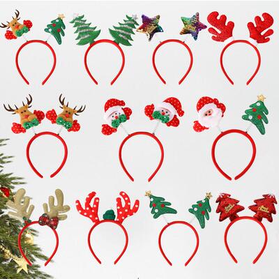 Christmas headband antler headband party dress up 发箍