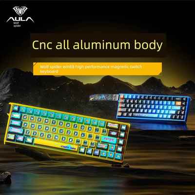 狼蛛（AULA）WIN68HE Ultra铝坨坨磁轴键盘RT电竞游戏客制化机械