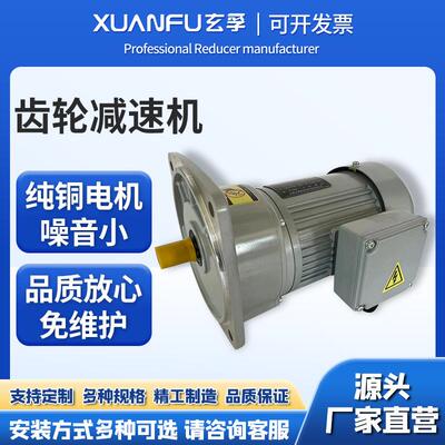 机厂家销100W-CH卧式减7003W小金刚齿轮减速立直式卧式三相齿轮减