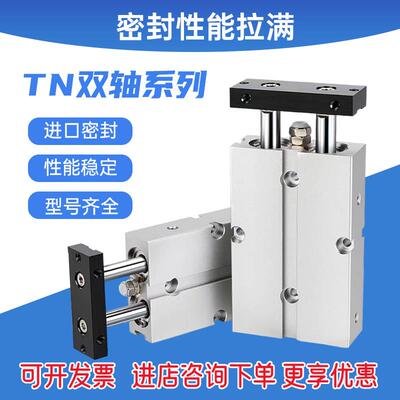 双杆气缸TN10 TN20X10X25X30X40X50X60X70/X75X80X100S双轴