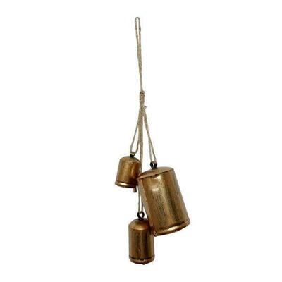 Rustic Hanging Bells 36 cm Length Home Decor Metal Cow Bells
