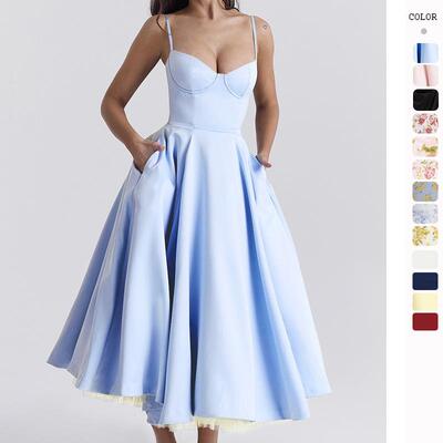 2024 New Summer HighGrade Princess Dress French Mesh Large