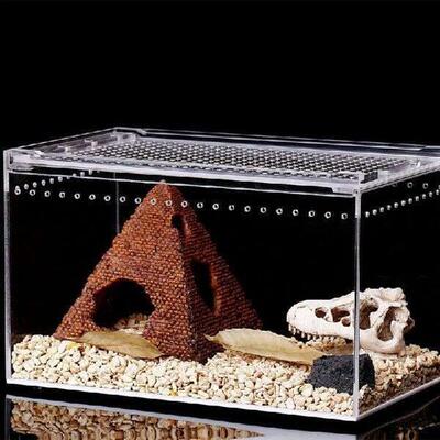 Acrylic Cage Breeding Box Terrarium Clear Feeding Habitat
