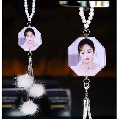 正品车汽车挂件照片定制女神款网红高档创意做性定车载上吊坠后视