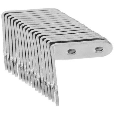 16pcs Furniture Repair Brackets L Shape Metal Corner
