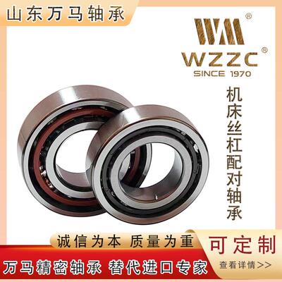 万马角接触球7006ACTN-2RZ/P4SUM/DB/DT/DF/机床主轴轴承高精密