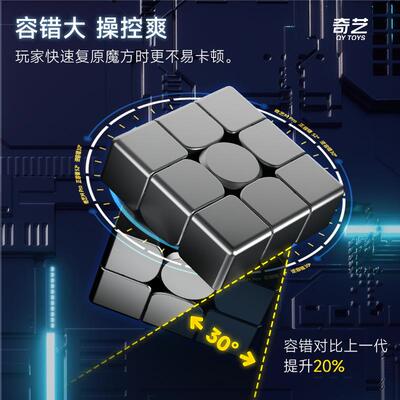 奇艺Mpro磁力版三阶二阶四阶五阶磁力带保护盒比赛顺滑益智魔方