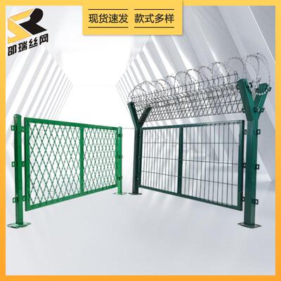 监狱护栏网防攀爬刀刺网护栏热镀锌刺丝滚笼户外铁丝Y型围界
