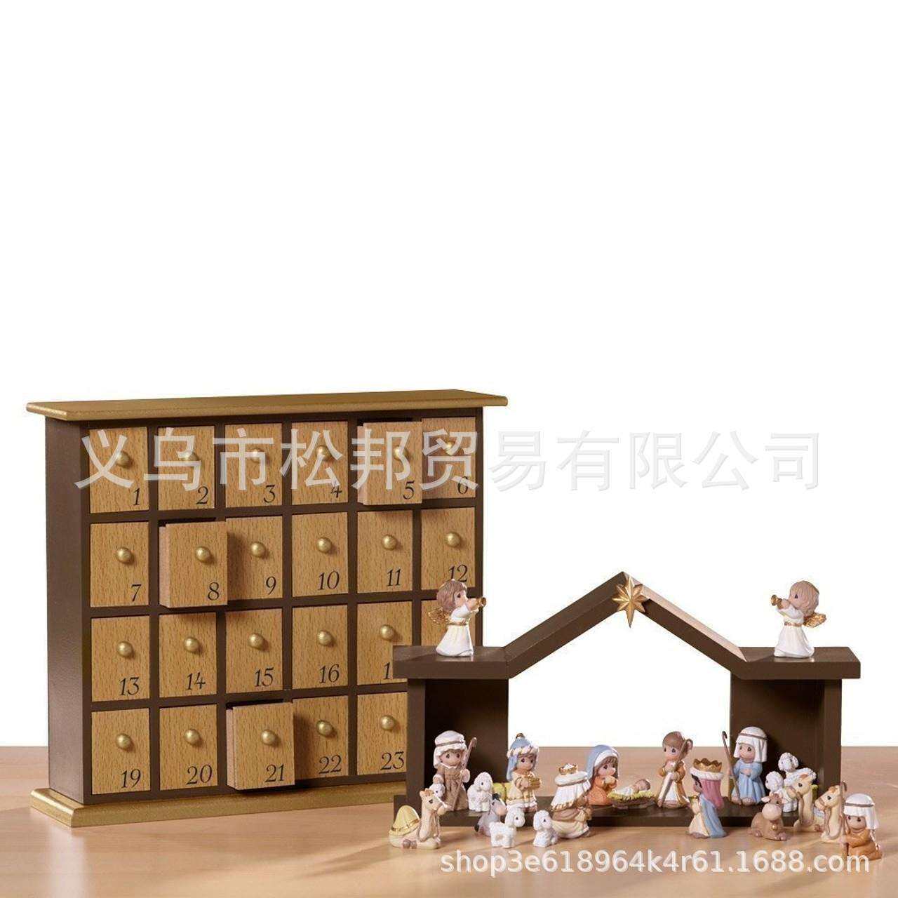 厂家树脂马槽生活人物羊马的诞生场景套装 家居装饰品摆设雕像