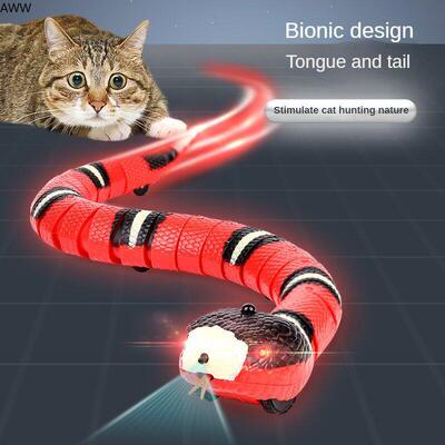 Smart Cat Toys Electric Tease Sensing Snake for Cats Interac