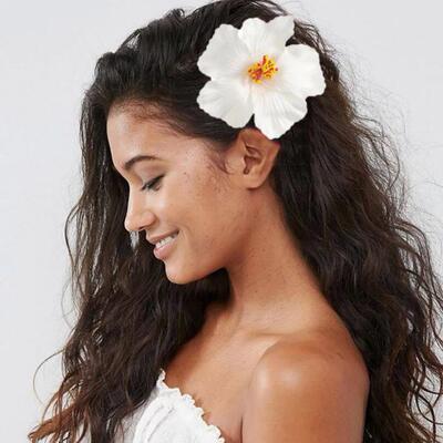 Hawaiian Flower Hair Clip For Women Girls Romantic Bohemian
