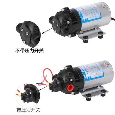 华贸12V上海微型0直流新喷雾泵高压隔膜泵DP60A扫地车24V35西山泵