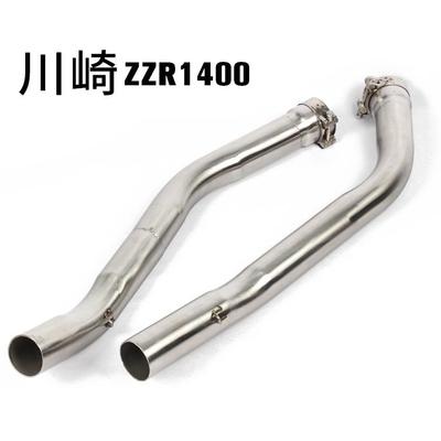 适用于摩托车川崎ZZR1400 ZX14R六眼魔神中段排气管连接管06-16年