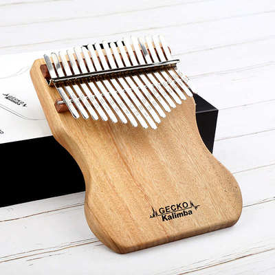 GECKO壁虎卡林巴琴17音21拇指琴手指钢初学者便携式kalimba琴乐器
