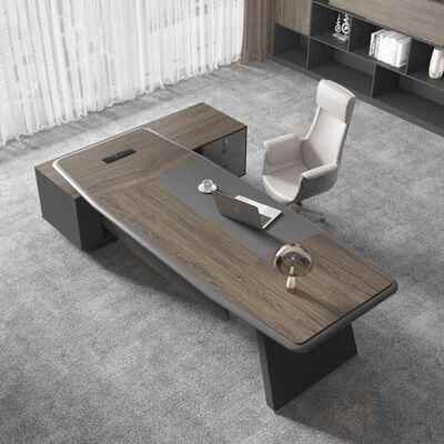 办公总家具老板桌现简约代裁桌主管理经办公室办tb-71334公桌椅组