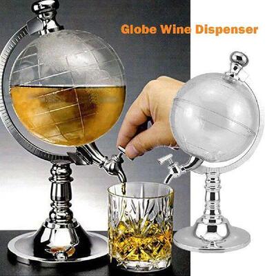 3.5L Globe Wine Whiskey Decanter Alcohol Dispenser Beer