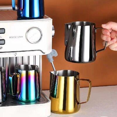 Stainless Steel Coffee Milk Frothing Pitcher Precise Scale