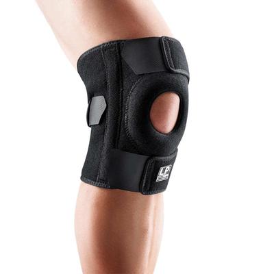 LP 733CAR1 弹簧支撑型运动护膝 登山排球篮球运动护腿套黏贴式