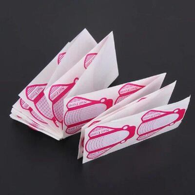 50/100PCS Nail Form DIY Nail Art Extension Guide Forms