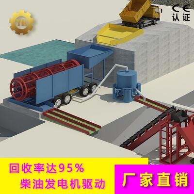 河床山砂金矿挖金装备 黄金采矿装置 非洲加纳淘金机器