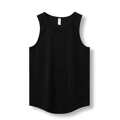 Men's Sports Vests 5-Pack Quick-Drying Solid Slim-Fit Crew