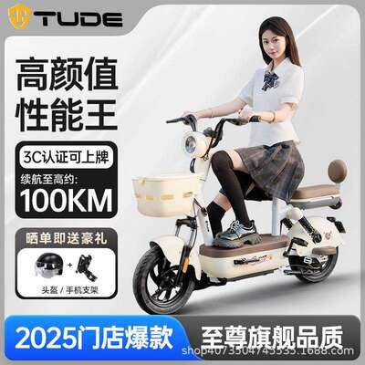 途得电动车成TDT6229Z人电动行车48型V铅/锂电小轻便代步长续航酸