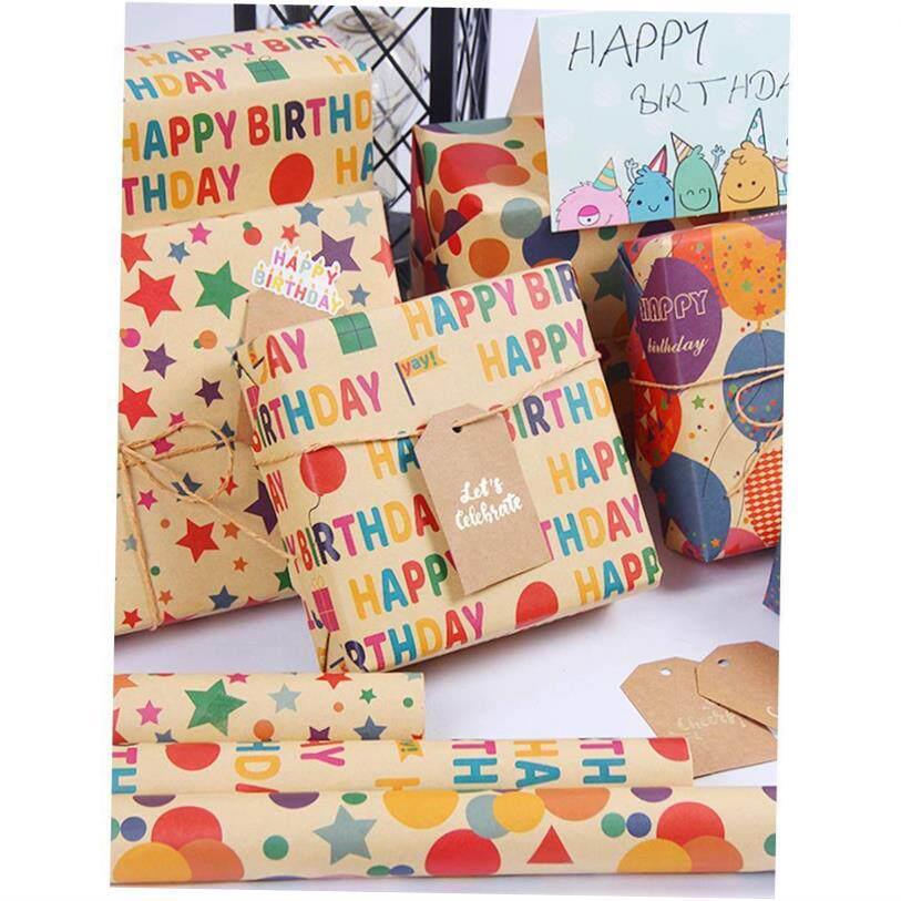 happy birthday包装纸 wrapping paper christmas gift packaging