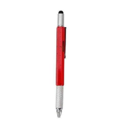 1pc 6 In 1 Multifunctional Tool Pen Metal Pen Screwdriver