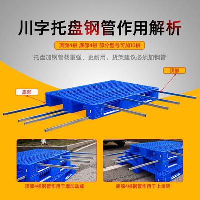 网格川字1转210塑料托盘架IGW仓库叉车加垫板周托板货防潮板厚加
