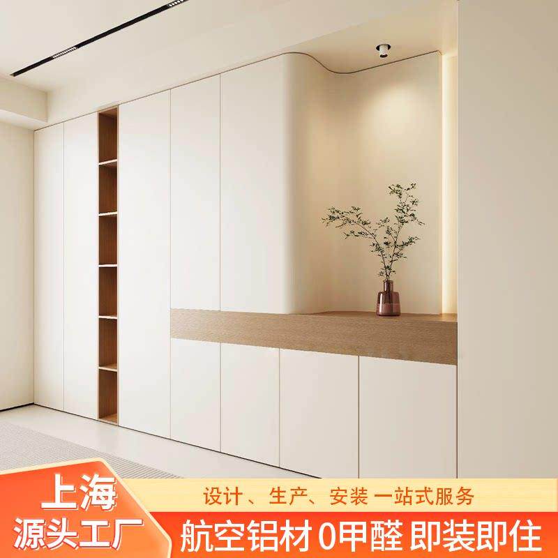 上海全铝家具全屋定制无胶蜂窝铝衣柜衣橱餐边柜厨房橱柜阳台柜