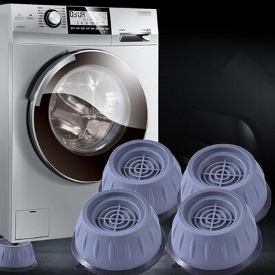 Elevated foot pads for washing machines, height-increasing l
