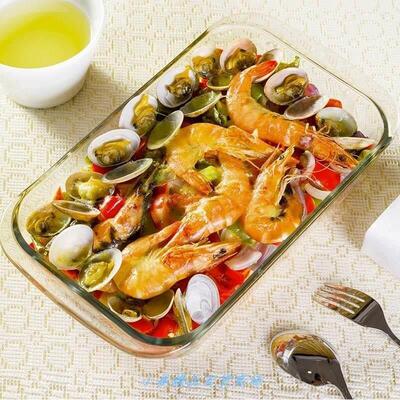 Toughened Pyrex baking tray family fish dish oblong for oven