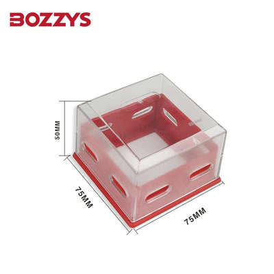 工业电气转换开关锁安全挂锁旋钮检修锁具LOTO透明罩隔离BD-D66