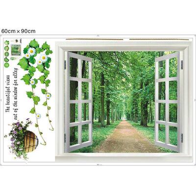 green woods ndow vinyl wall stickers home decor ing