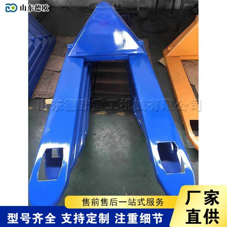 小型手动液压叉车手推式货物搬运设备商场超市搬运装卸车