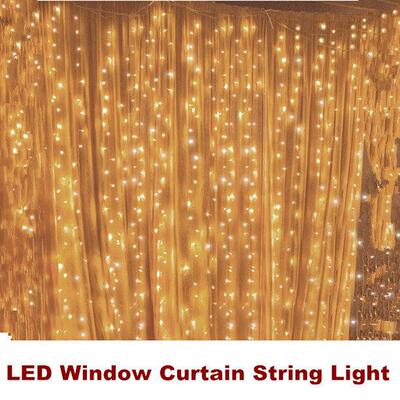LED Curtain String Lights Fairy Hanging Twinkle Decration
