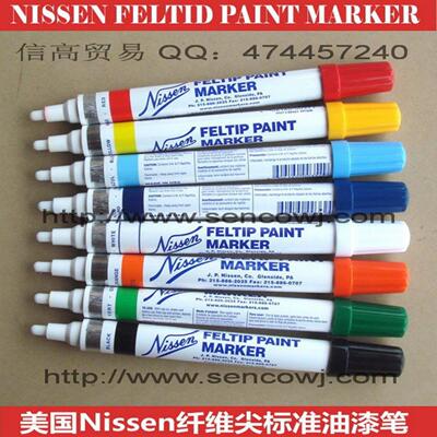 美国进口Nissen Standard Feltip Paint Marke标准油漆笔