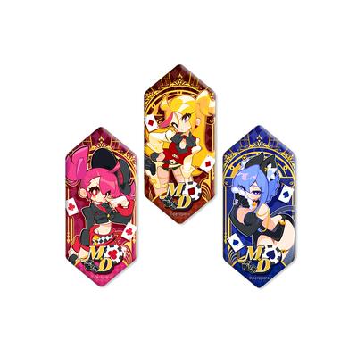 MuseDash 形影博弈双闪反光徽章 六角菱形吧唧 喵斯快跑官方周边