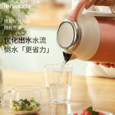 邻鹿电水壶热水壶1.8L无缝双层防烫电水壶304不锈钢烧水壶LRW5803