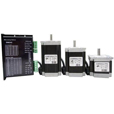 57BYG250两相混合式步进电机套装1.2/2/2.8NM配套DM542驱动器现货