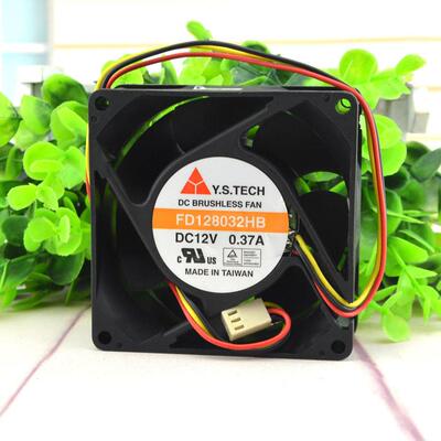 元山Y.S.TECH FD128032HB 8032 12V 0.37A 双滚珠散热风扇