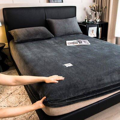mattress cover bed sheet fitted single bedsheet elastic band