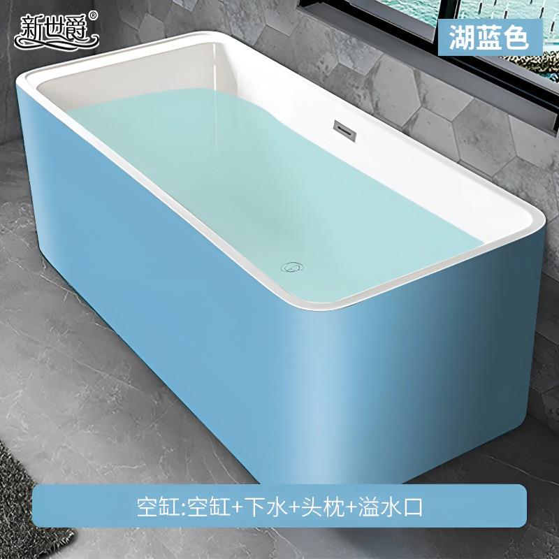 新一世爵亚双人无缝克力宾浴缸体彩色普通冲浪按摩恒762温馆酒店