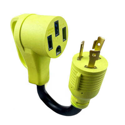 公发电机14电源线50r头房车nemal5 -扭转30p锁插头nema母适配器-