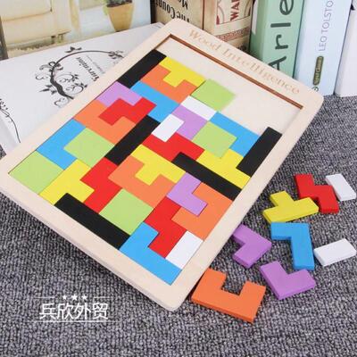 puzzle children wooden toy asure puzzle building block童